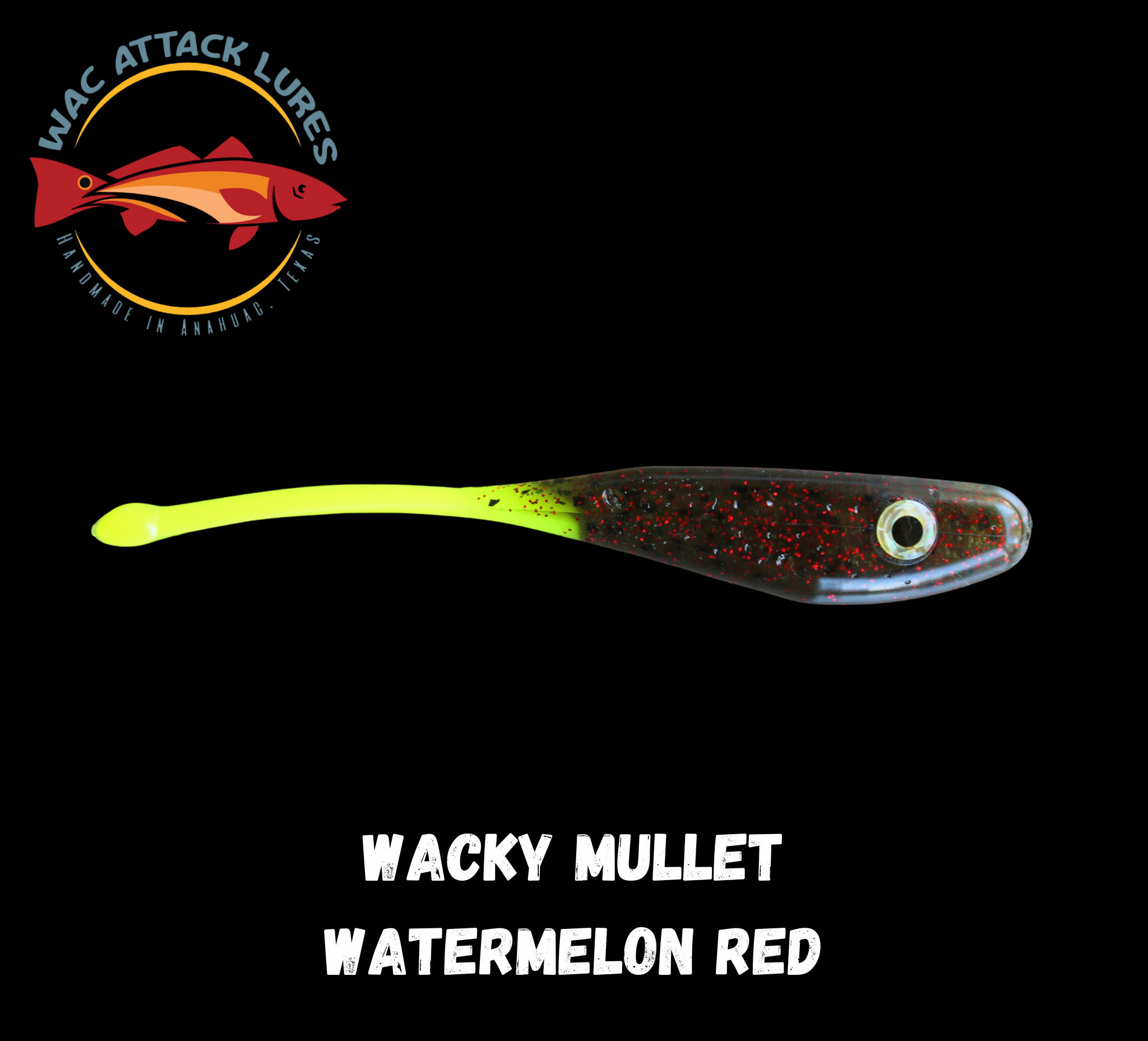 WACky Mullet Watermelon Red – Wac Attack Lures