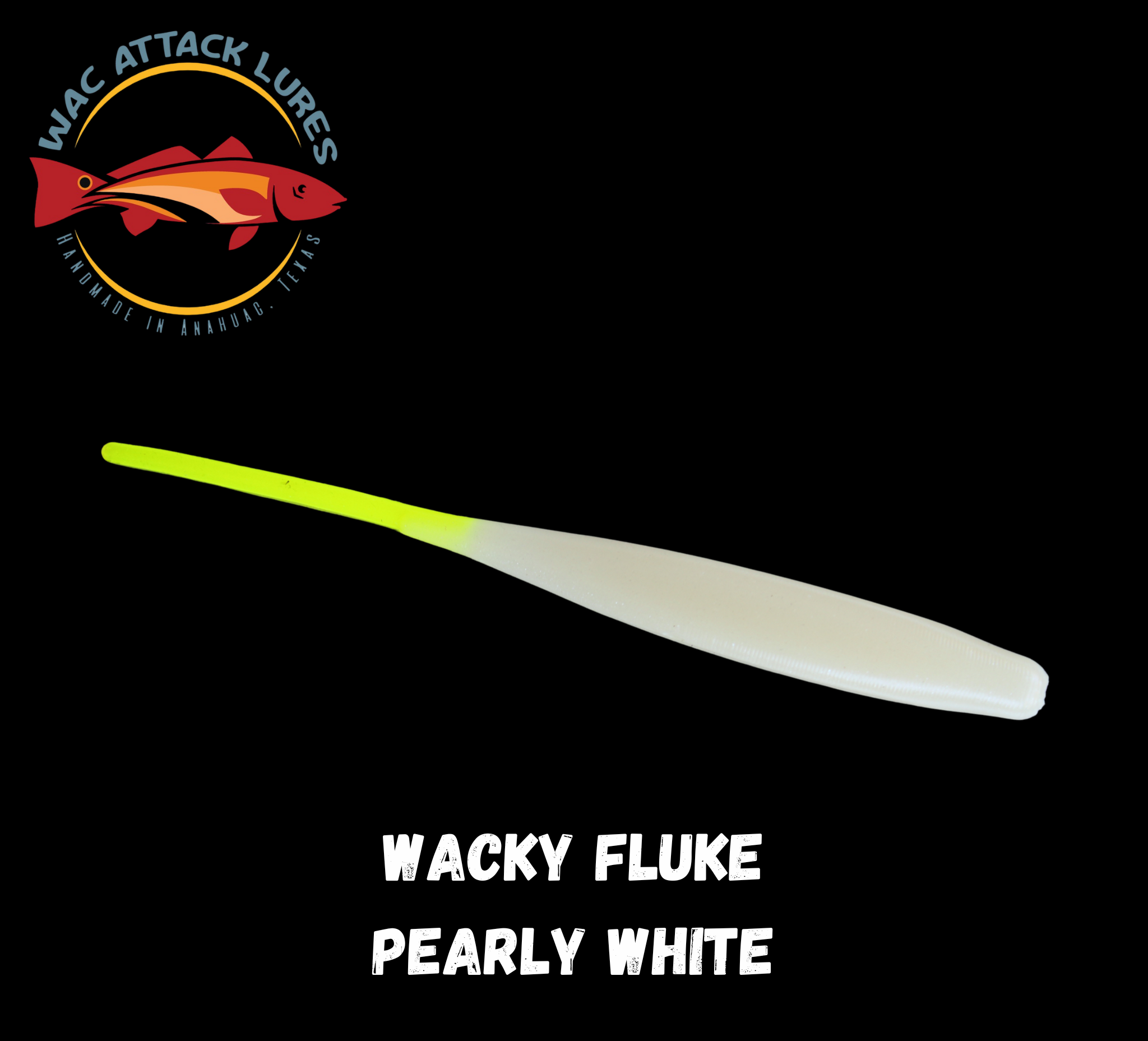 WACky Fluke Pearly White – Wac Attack Lures